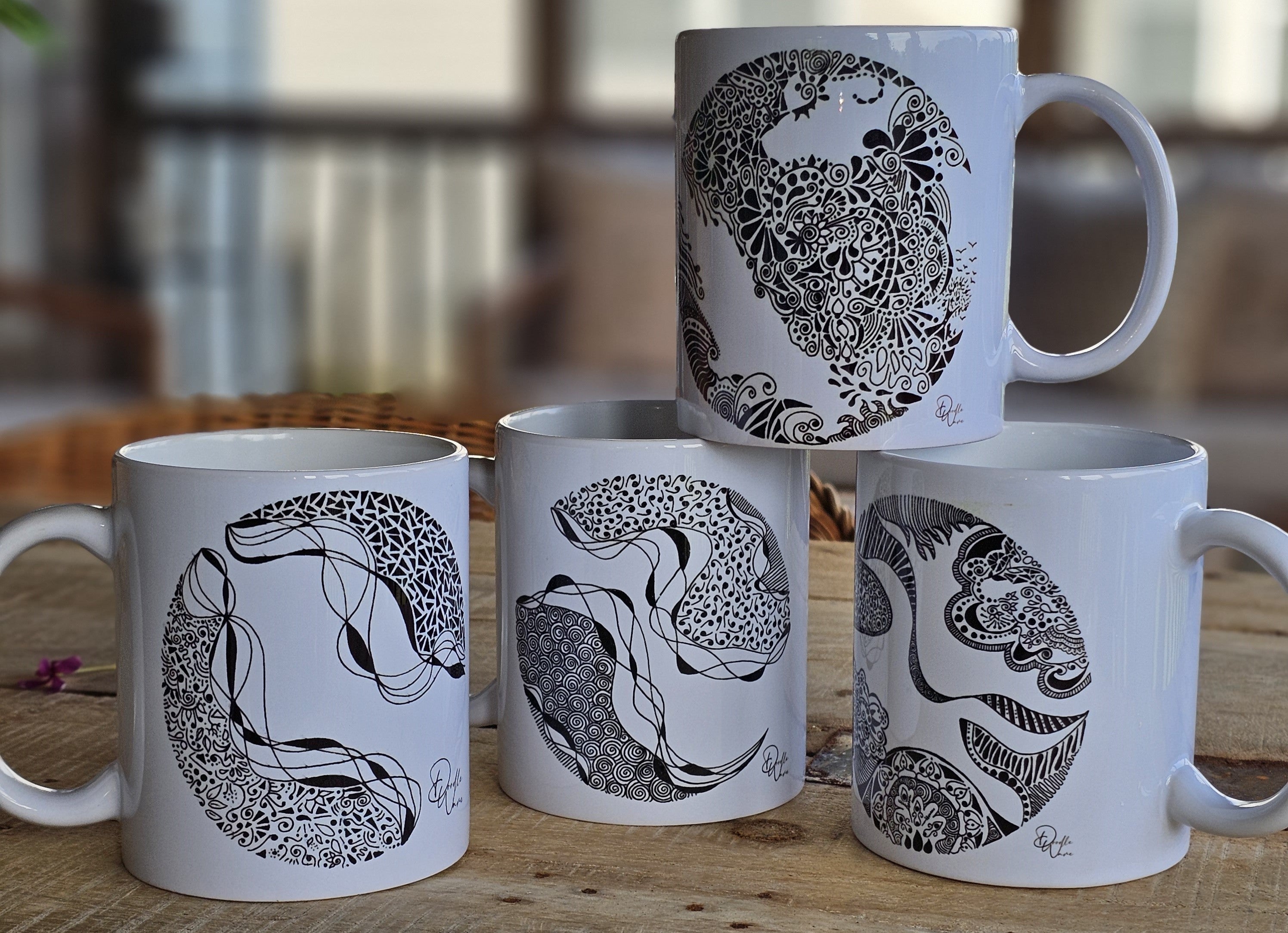 The Round Doodle Design Mug – DoodleWare